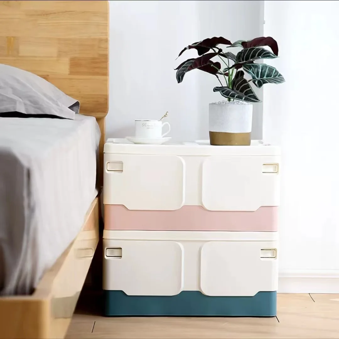 Household-Folding-Organizing-Storage-Boxes-on-Board-Storage-Box-Car ...