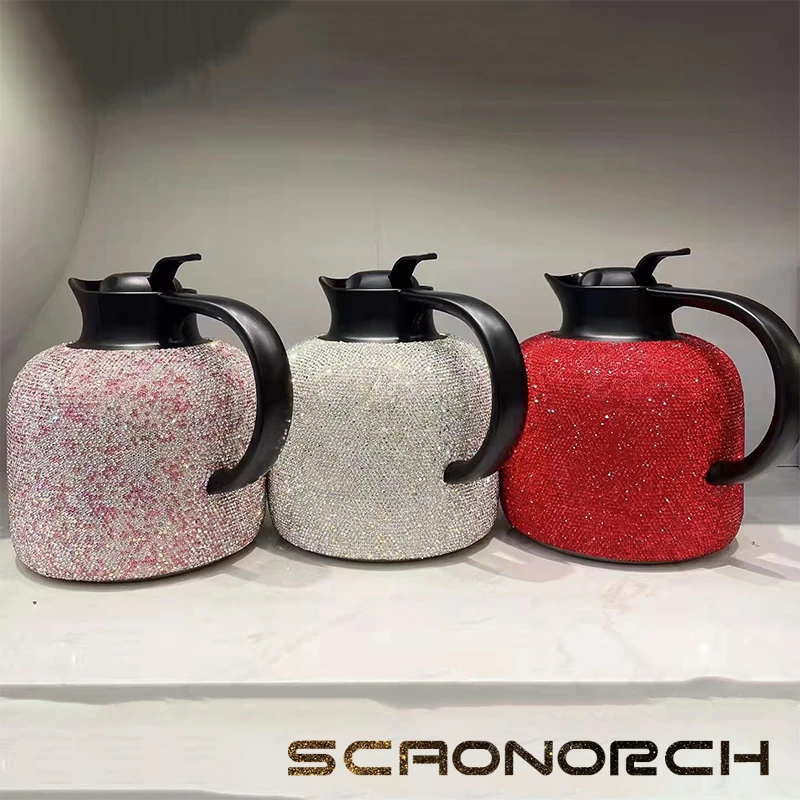 Bling 1.8L Large Capacity Insulated Pot Coffee Tea Water Bottle Vacuum ...