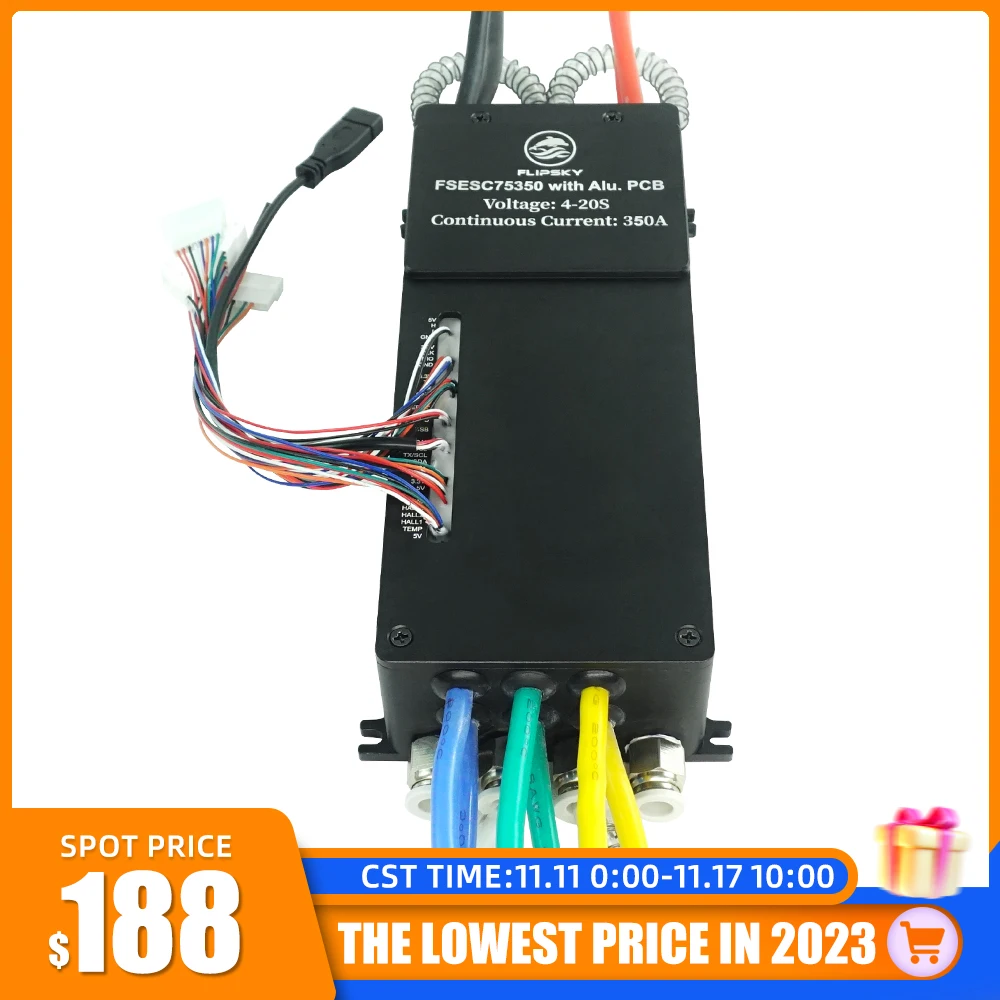 Flipsky-FSESC-75350-84V-High-Current-350A-ESC-Base-On-Vesc-With ...