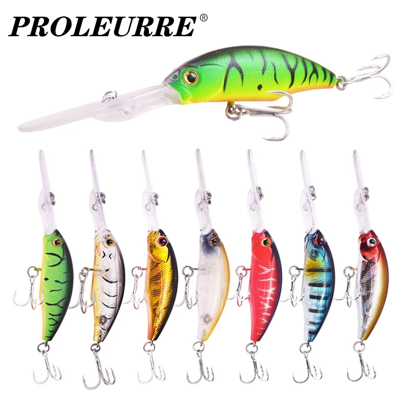 1pcs Deep Diving Fishing Minnow Hard Lures 9.5cm 8g Wobbler Swimbaits ...