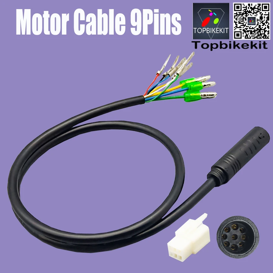 Ebike Motor Power Cable/ 9pins Cable with Hall Sensor 1.2m for Electric ...