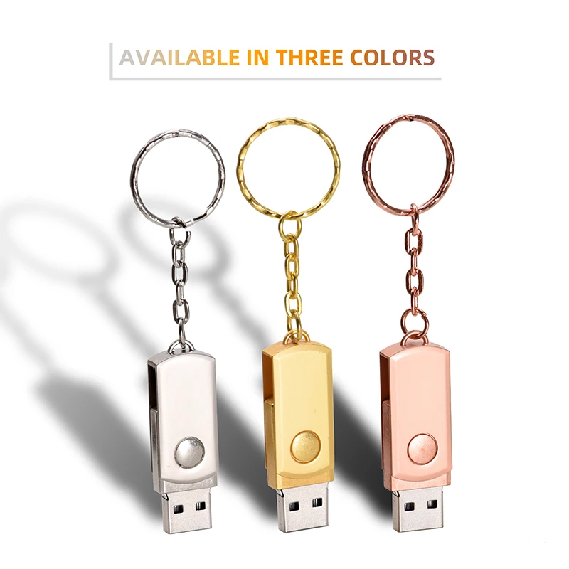 JASTER Ouro Rosa 64GB Mini Metal Flash Drives USB Pen Drive 32GB ...