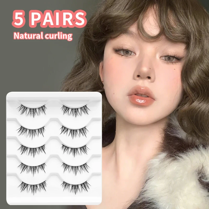 5-7-10pairs-Natural-Lashes-Beauty-False-Eyelashes-Cosplay-Full-Strip ...