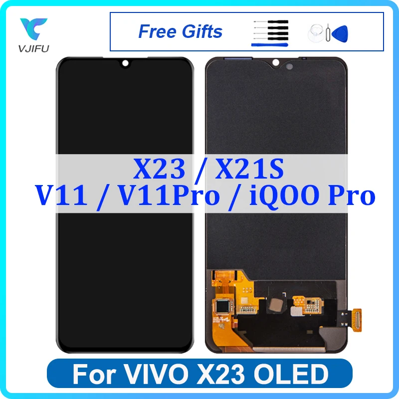 6.41" OLED LCD For VIVO X23 V1809A X21S V11 Pro IQOO Display Touch Screen Digitizer Assembly ...