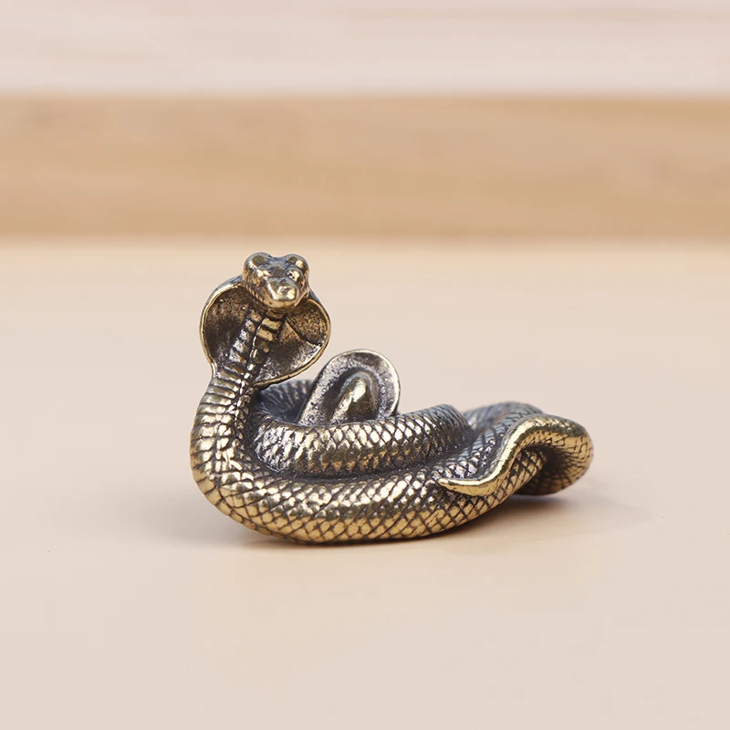 Antique-Bronze-Snake-Statue-Miniature-Figurines-Copper-Zodiac-Animal ...