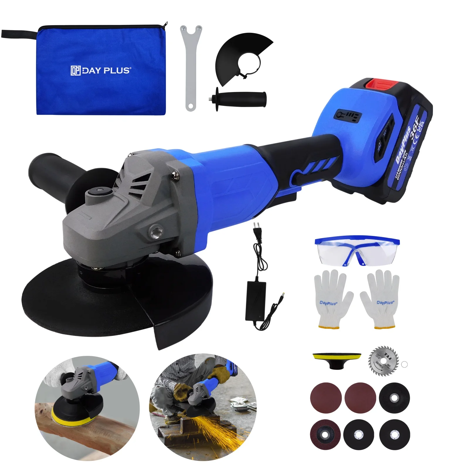 Cordless-Angle-Grinder-21V-Brushless-115mm-Angle-Grinder-Tool-w-3-0Ah ...