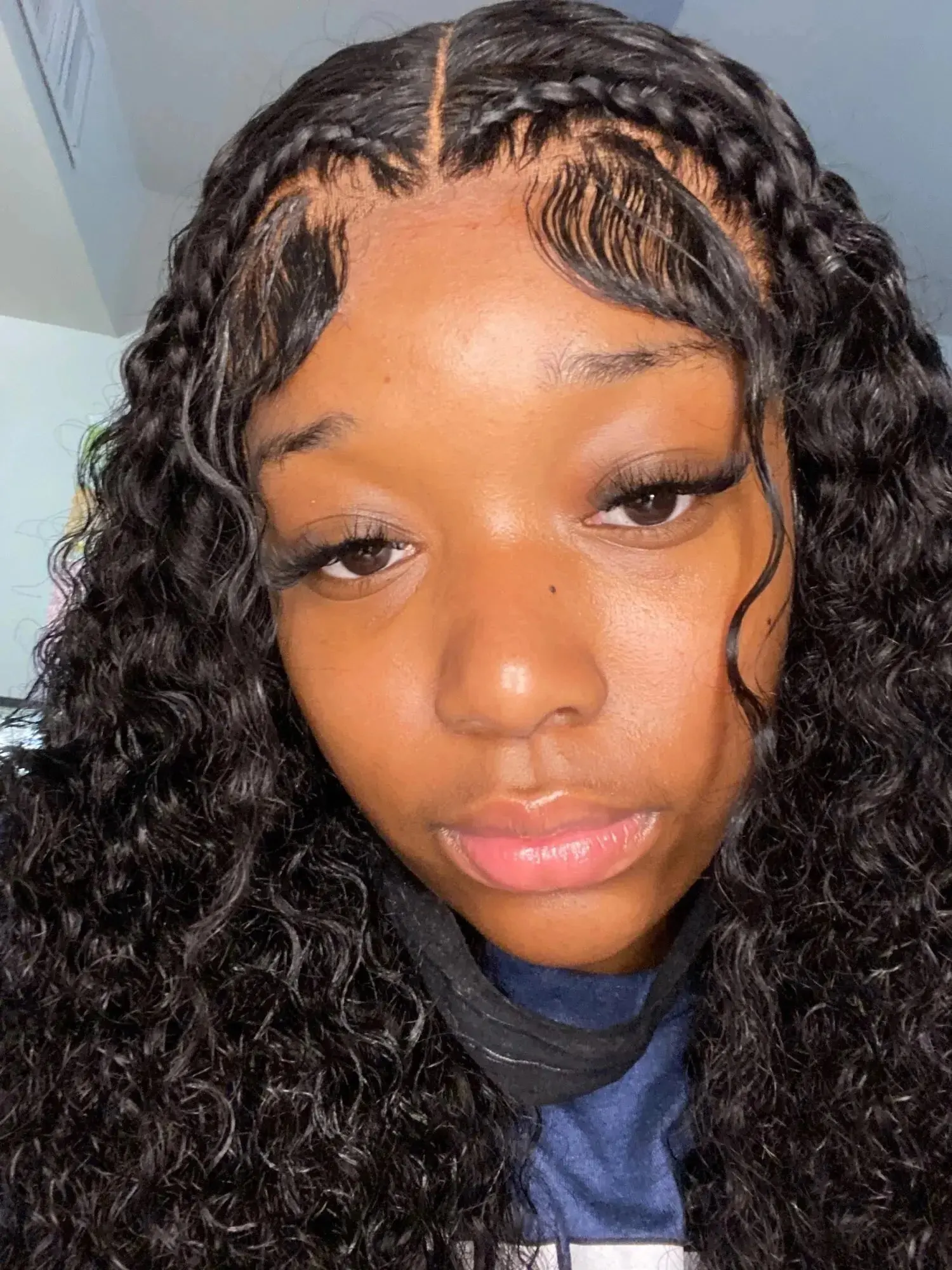 Pre Braid with Pre Baby Hair 10x6 Parting Max Pre Cut Transparent Lace ...