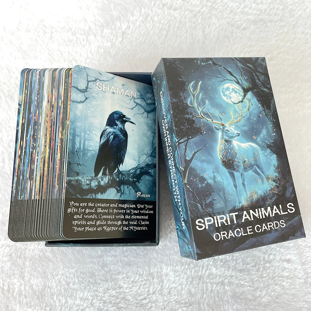 Spirit-Animals-Oracle-Cards-Tarot-Cards-Animals-Message-Taro-Deck-with-Keywords-Fortune-Telling ...