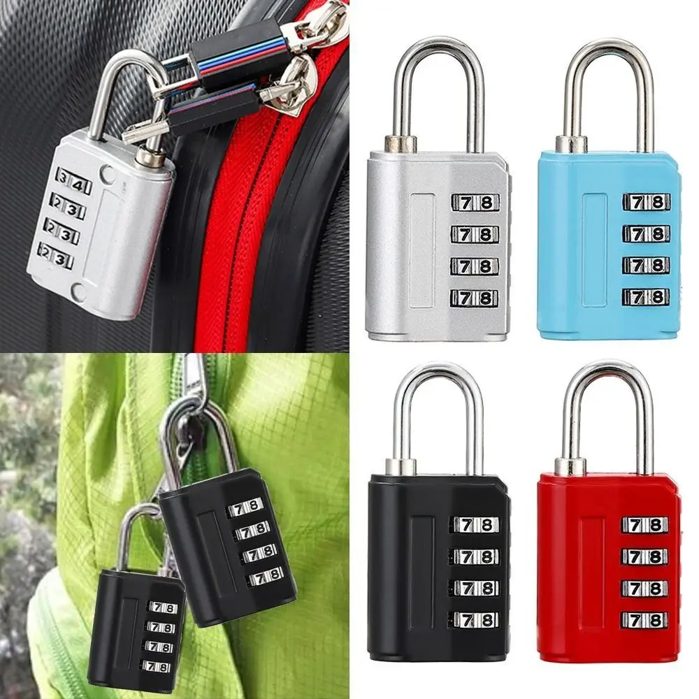 4-Digit-Number-Combination-Pad-Lock-Padlock-Outdoor-Waterproof-Lock ...
