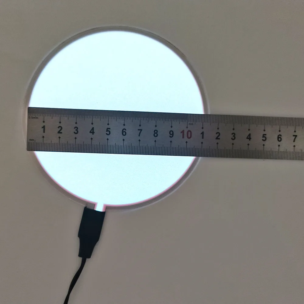 11cm-Circle-EL-Backlight-Panel-El-Sheet-El-Car-Plate-Sticker-Foil-With ...