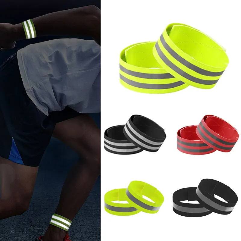 Reflective-Bands-For-Wrist-Arm-Ankle-Leg-High-Visibility-Reflect-Straps ...