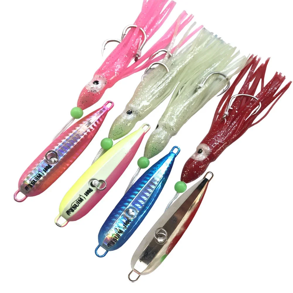1PC-Inchiku-80g100g120g150g200g250-Jig-Metal-Head-Octopus-Skirt ...