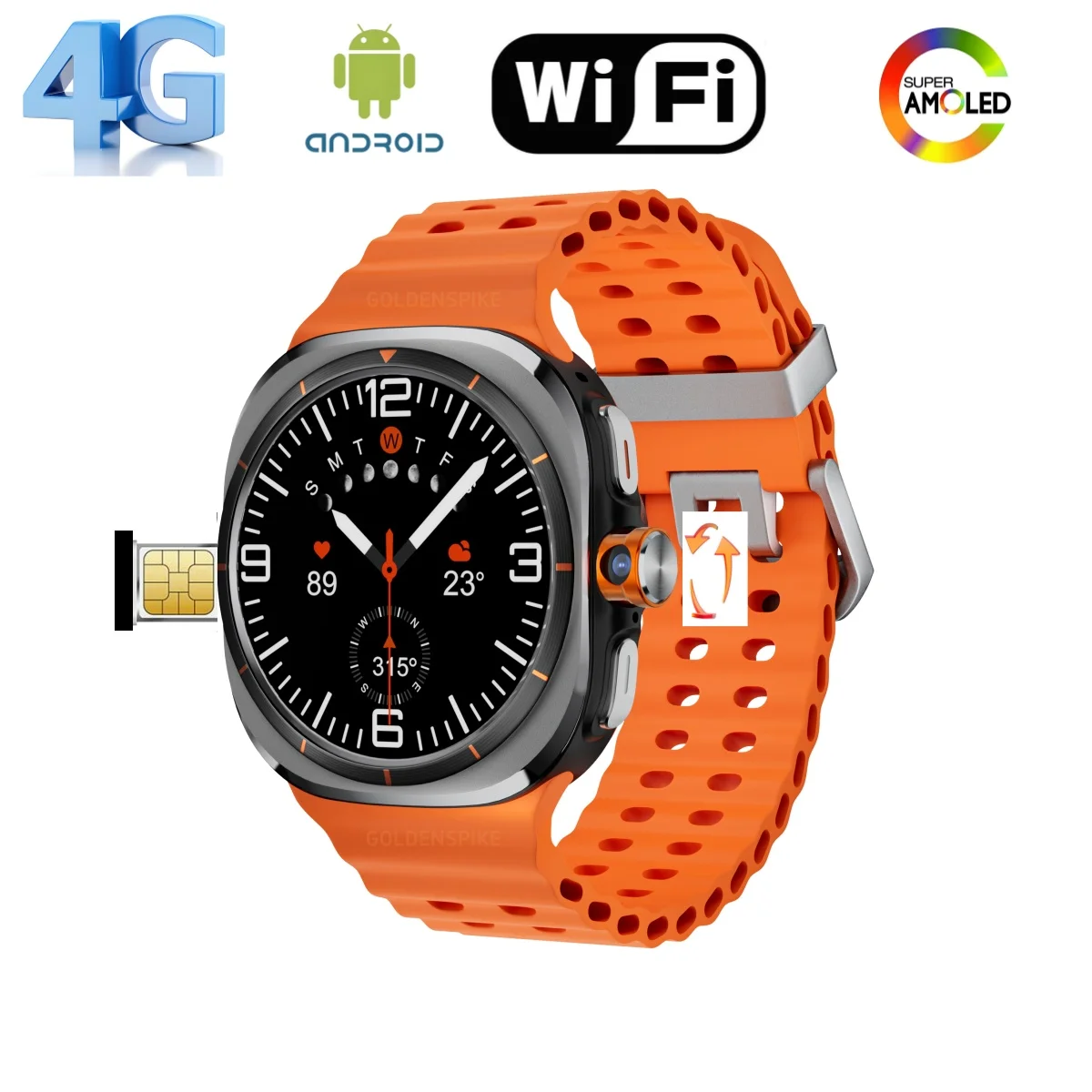 4G-Cellular-Version-Android-Smartwatch-For-Samsung-Galaxy-Watch-Ultra ...