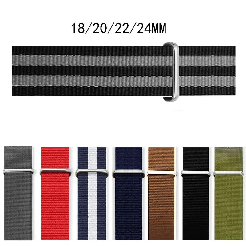 Sport-band-For-Nylon-Watch-Strap-Belt-Metal-Buckle-Army-Watchband-18mm ...