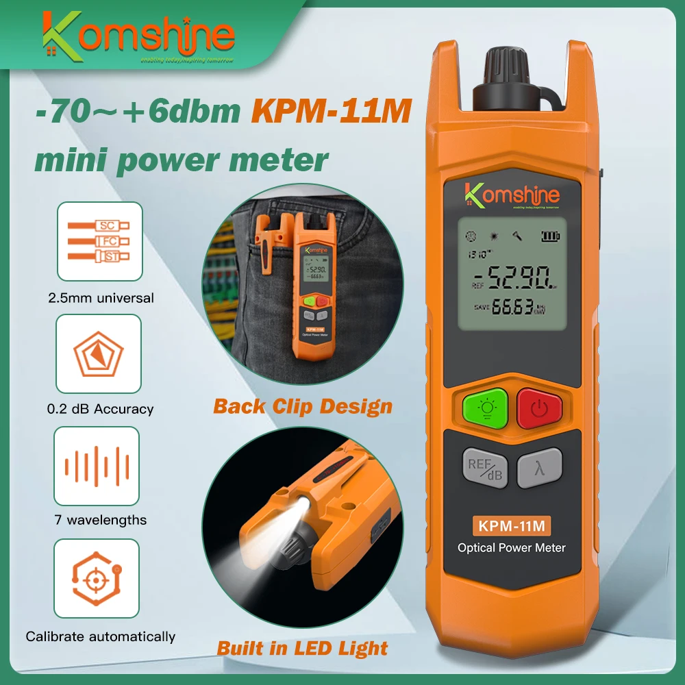 Fiber-Optic-Mini-Power-Meter-KPM-11M-with-LED-Light-LC-Adapter-1-25mm ...