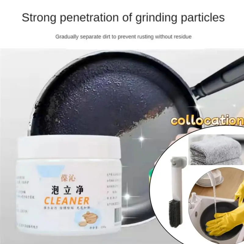 Kitchen-oil-stain-cleaner-Set-with-Brush-and-Glove-wiping-Cloth-stain ...