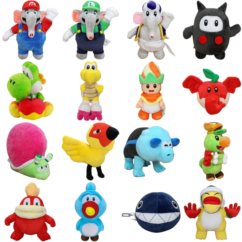 Kawaii-Elephant-Mario-Luigi-Toad-Yoshi-Ninji-Plush-Toys-Cute-Snail ...