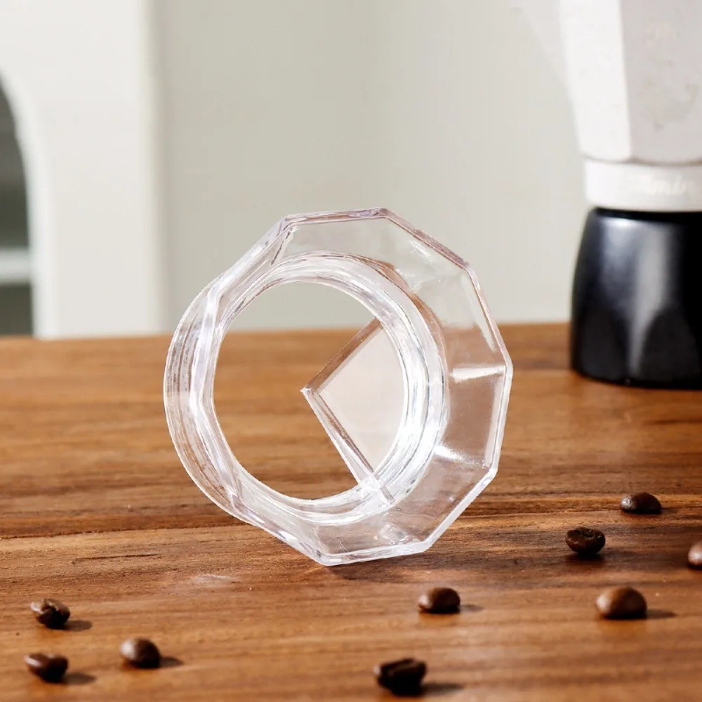 65mm Moka Pot Tamper 2/3 Cups Anti-spill Rotary Powder Dosing Ring No ...