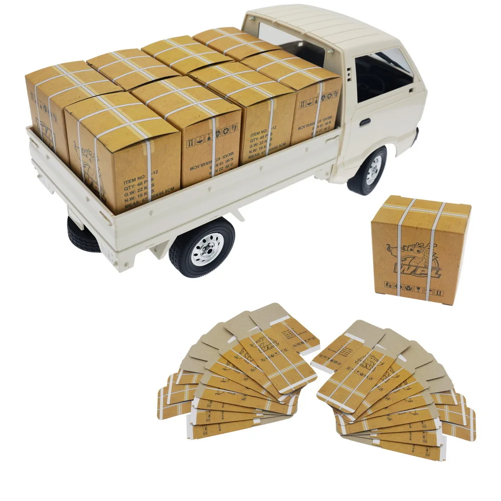 8PCS WPL D12 Micro Card Rear Body Small Carton Decorative Accessories ...