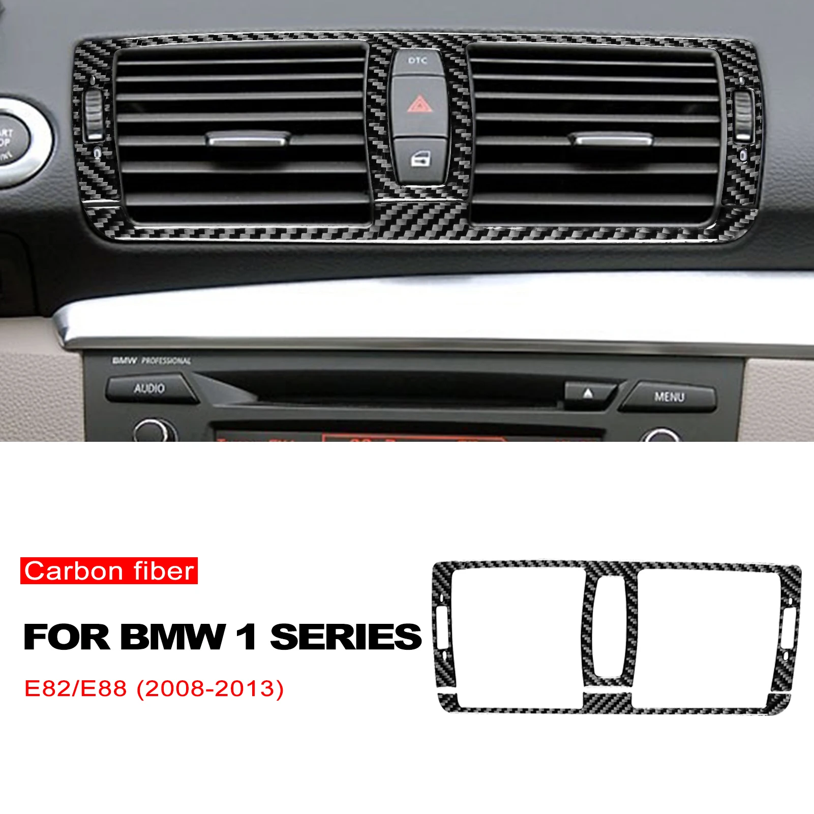 For-BMW-1-Series-E87-E81-E82-E88-08-13-Carbon-Fiber-Air-Conditioning ...