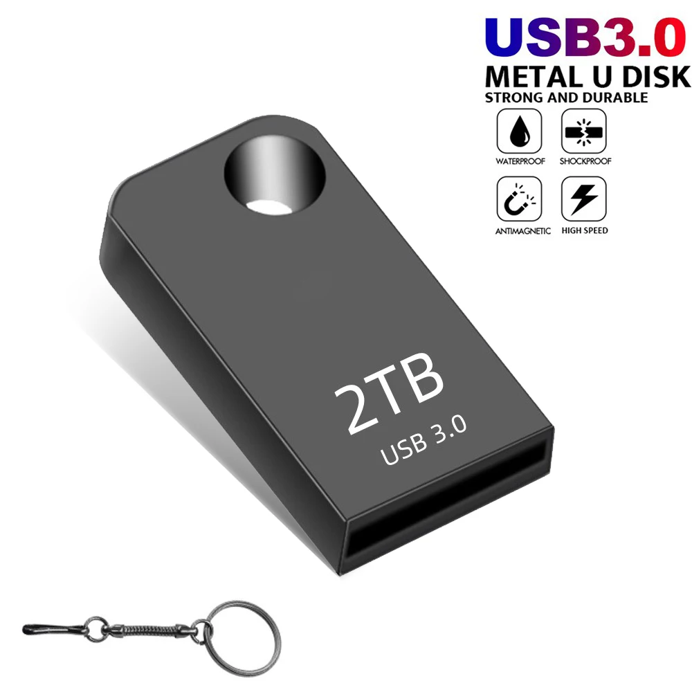 Mini Pen Drive 2 TB Flash Drives 1 TB Metal Flash Disk TYPE C OTG High Speed USB 3.0 Waterproof ...