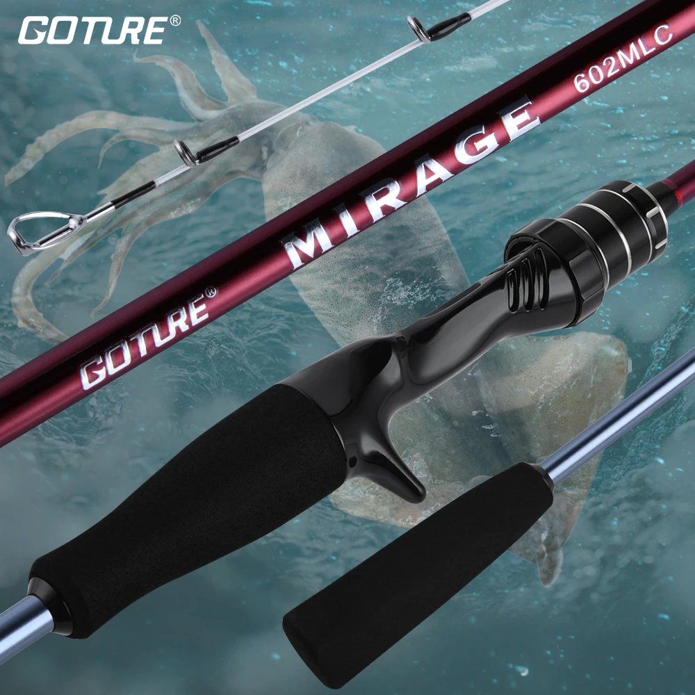 Goture Squid Fishing Casting Rod 1.7m 1.83m 2 Sections M ML Power ...
