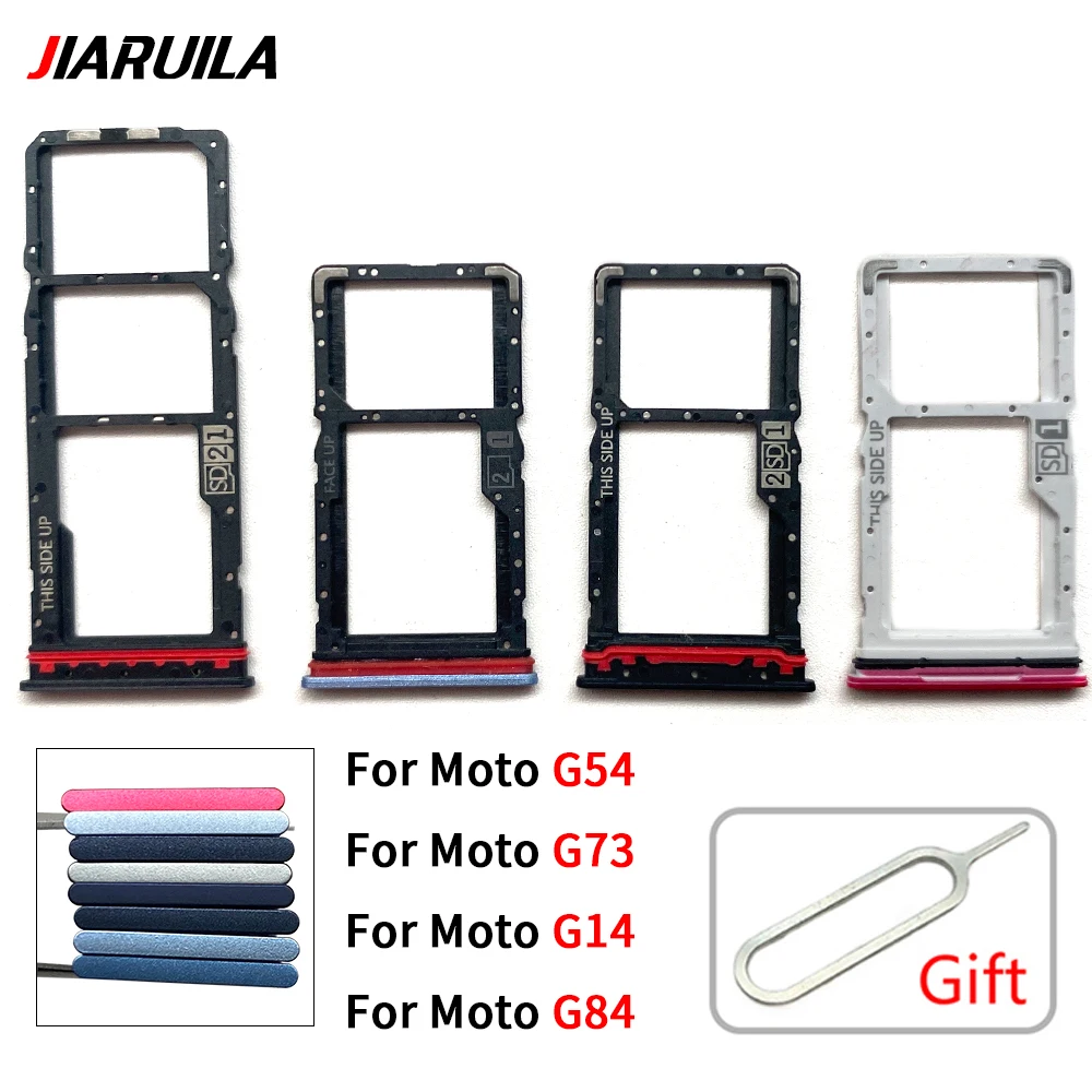 20Pcs , For Moto G14 G54 G73 G84 SIM Card Adapter Drawer For Samsung ...