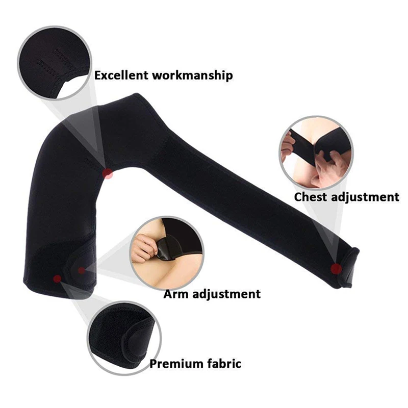 Adjustable Shoulder Stability Brace Light Breathable Neoprene Shoulder ...
