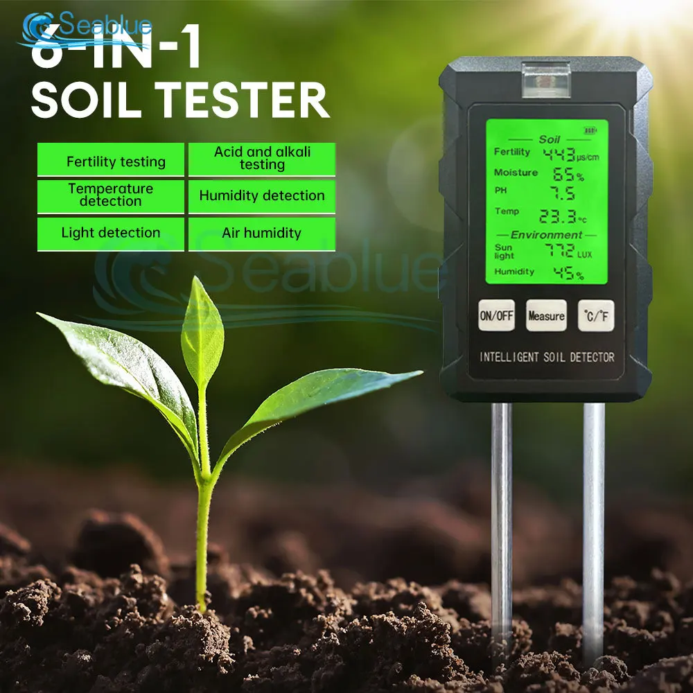 High-Accurancy-Soil-PH-Tester-Soil-Moisture-PH-Temperature-Sunlight ...