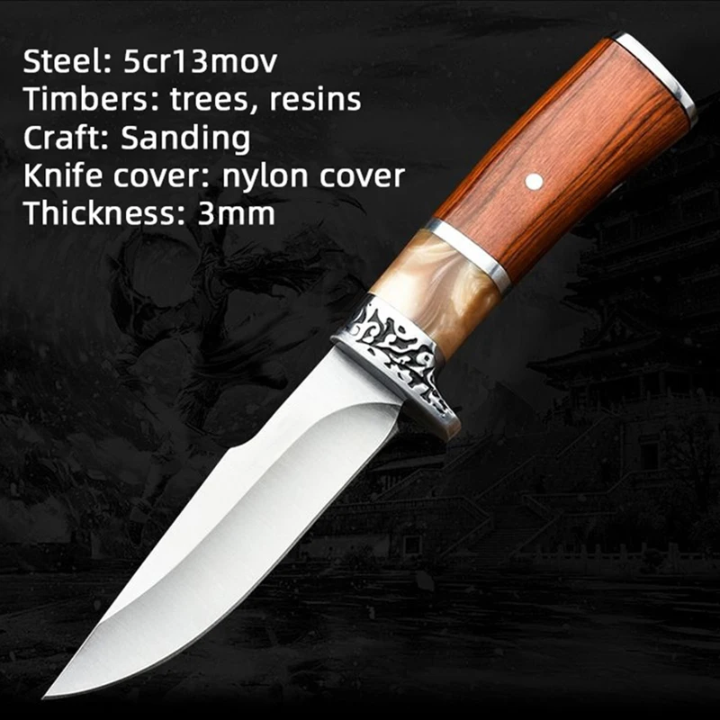 Professional-Hunting-Knife-Outdoor-Knife-Multi-Tool-Survival-Sharp ...