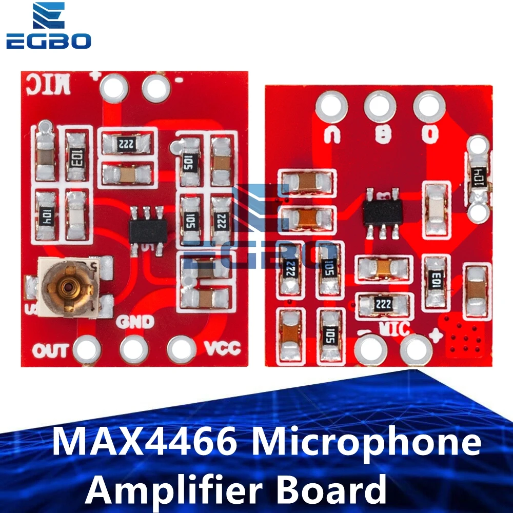 NEW-MAX4466-Electret-Microphone-Amplifier-Board-Adjustable-Gain-Pickup ...