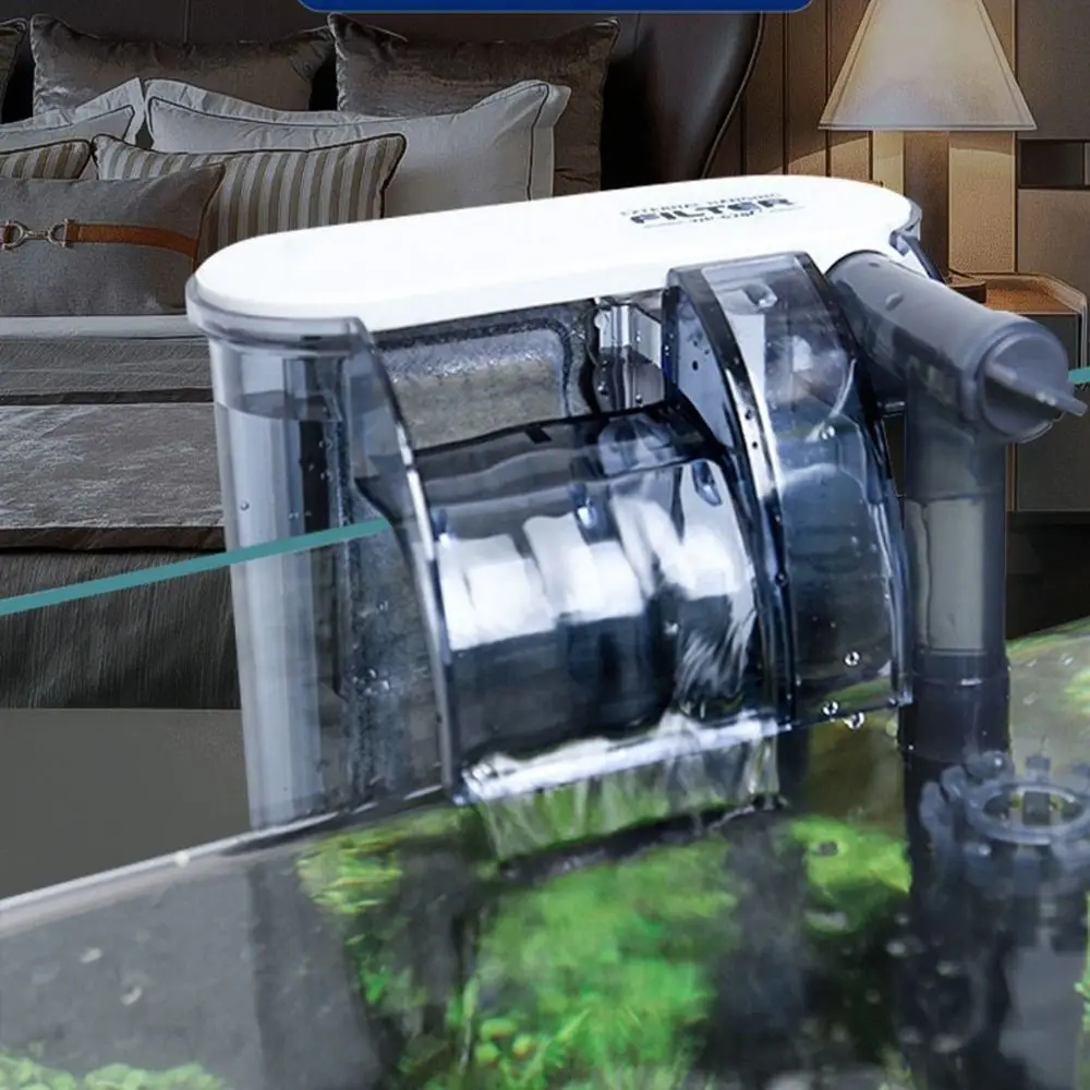 Slim-Aquarium-Filter-Adjustable-Flow-Fish-Tank-Quiet-Filters-for-Up-To ...