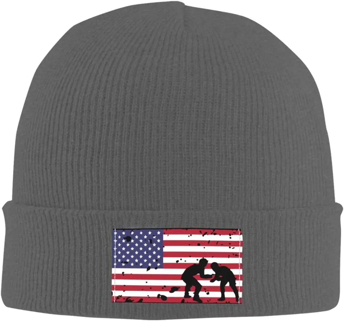 American-Flag-Wrestling-Daily-Unisex-Beanie-Hat-for-Men-Women-Acrylic ...