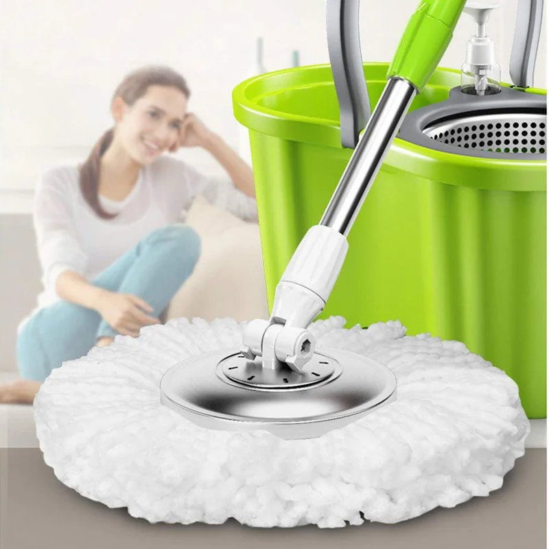 Round-Head-for-Mop-Made-of-Microfiber-Set-of-2-Pieces-Squeeze-Mop-Floor ...