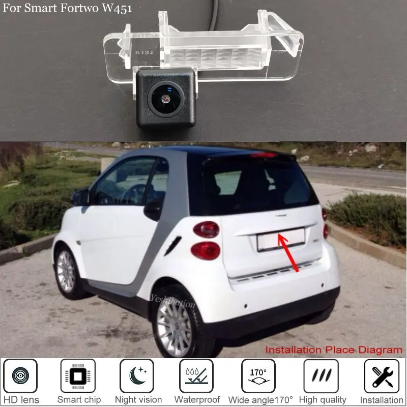 Per-Smart-Fortwo-W451-2007-2008-2009-2010-2011-2012-2013-HD-Car-Rear ...