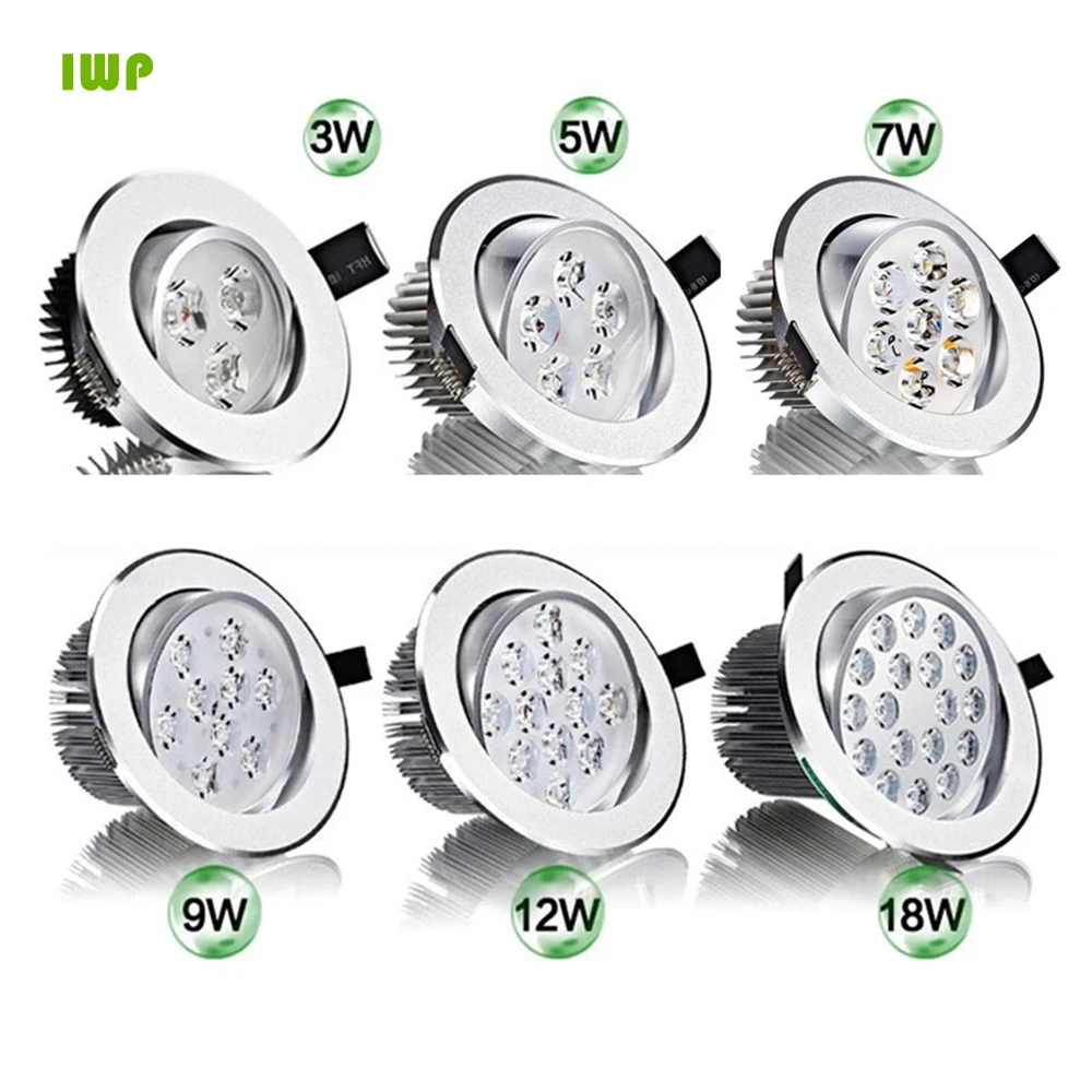 Round-dimmable-downlight-3W-4W-5W-7W-9W-12W-18W-LED-ceiling-spotlight ...