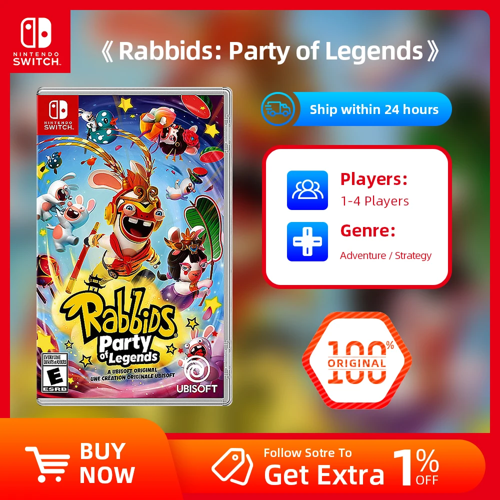 Ofertas Do Jogo Nintendo Switch-rabbids Party Of Legends-jogos Cartucho ...