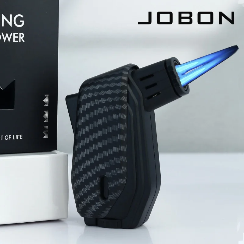 JOBON-Portable-Mini-Butane-Gas-Lighter-360-Use-Strong-Dual-Blue-Flame ...
