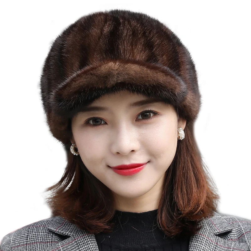 Ladies-Russian-Hat-For-Women-2022-Real-Natural-Mink-Fur-Bomber-Hats ...