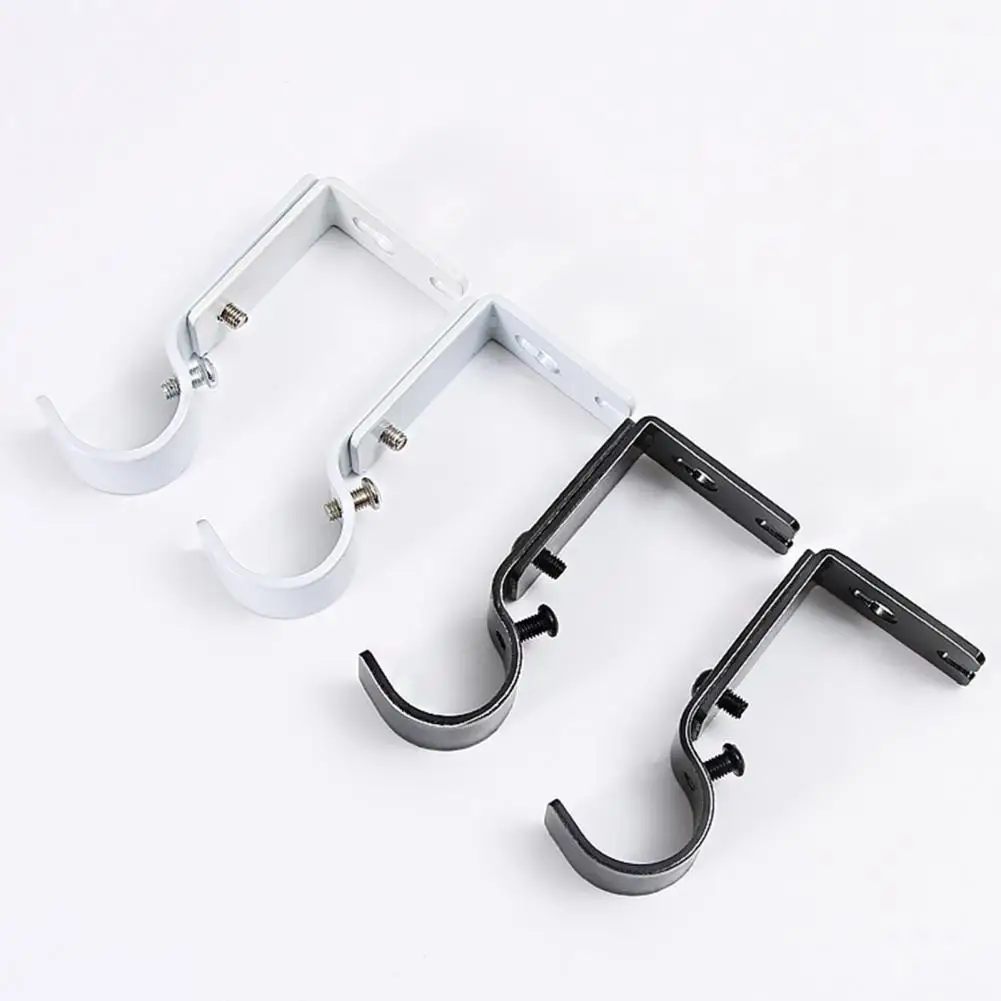 Durable 1 Set Universal Drapes Pole Fixing Bracket Curtain Accessories ...