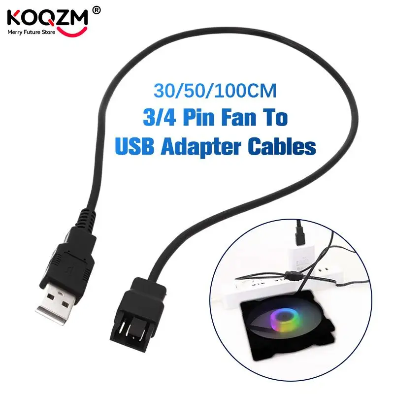 1pc-3pin-Or-4pin-Fan-To-Usb-Adapter-Cables-3-4-Pin-Computer-Pc-Fan ...