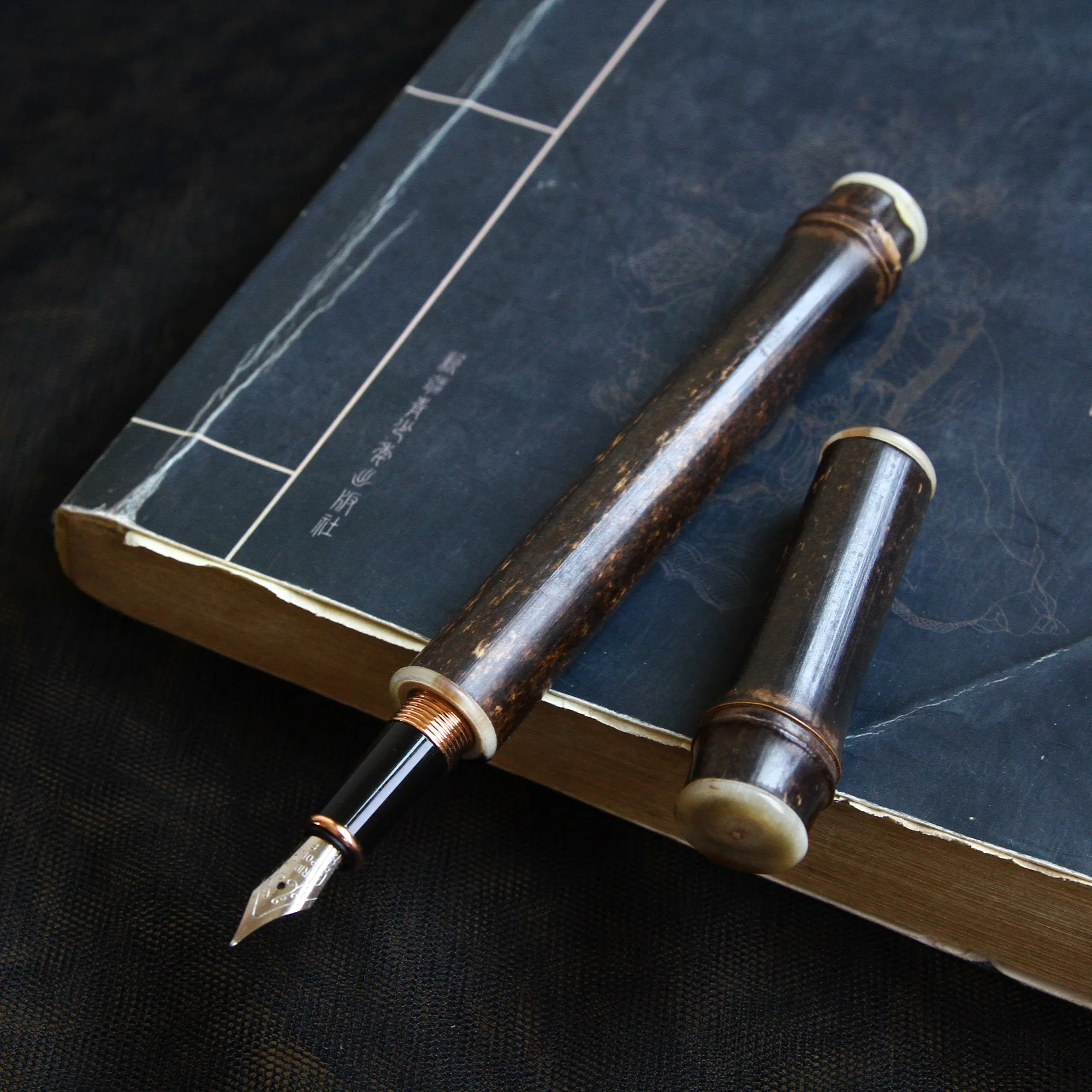 Classical-HandmadeThe-Natural-Purple-Bamboo-Fountain-Pen-Signature-Pen ...