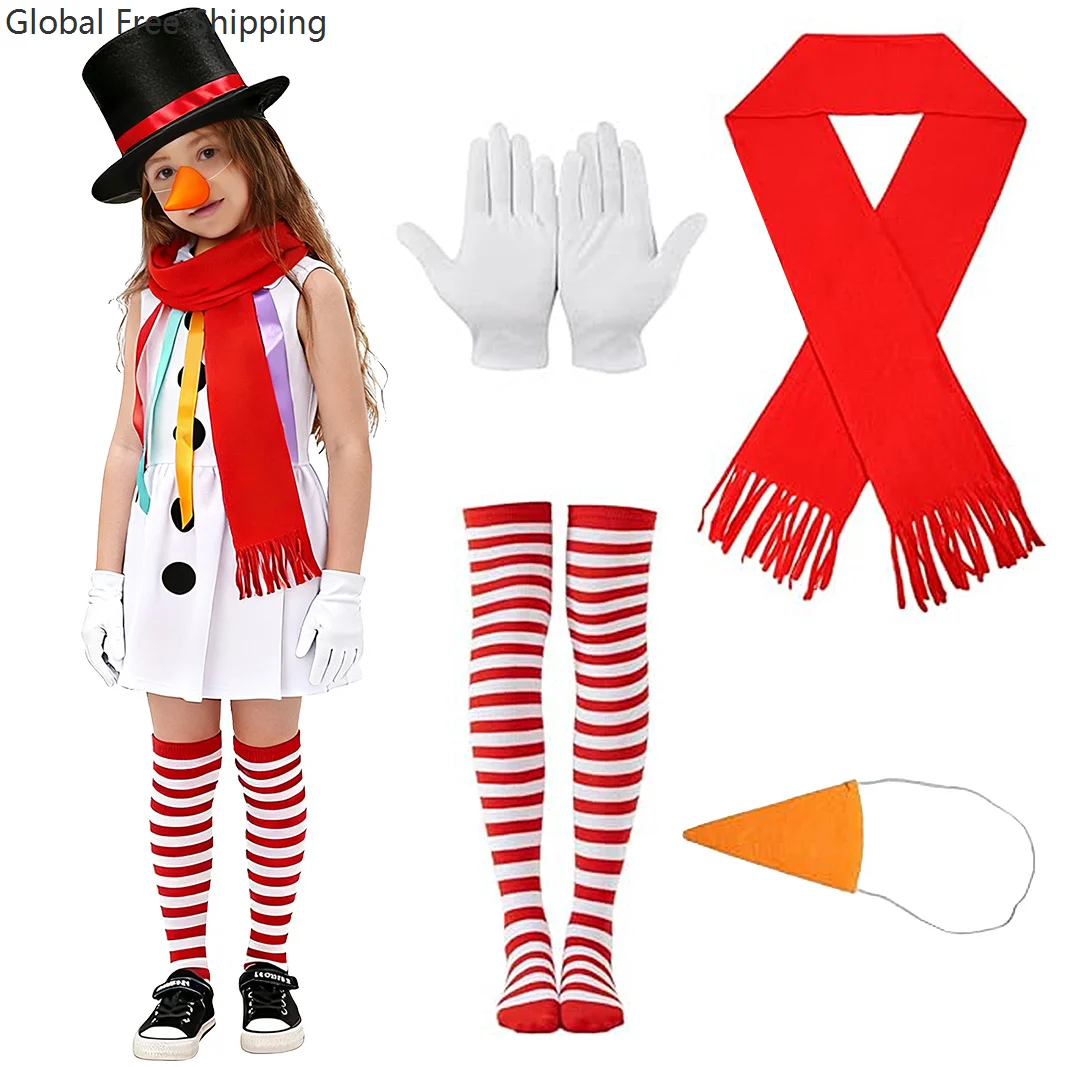 Vestido de muñeco de nieve de Navidad, disfraz para niños y niñas ...