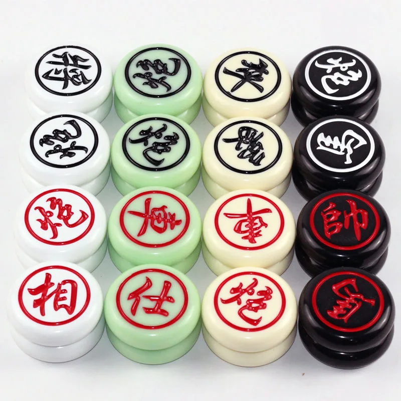 Traditional-Chinese-Chess-Set-Xiangqi-Carving-Imitation-Jade-Resin ...
