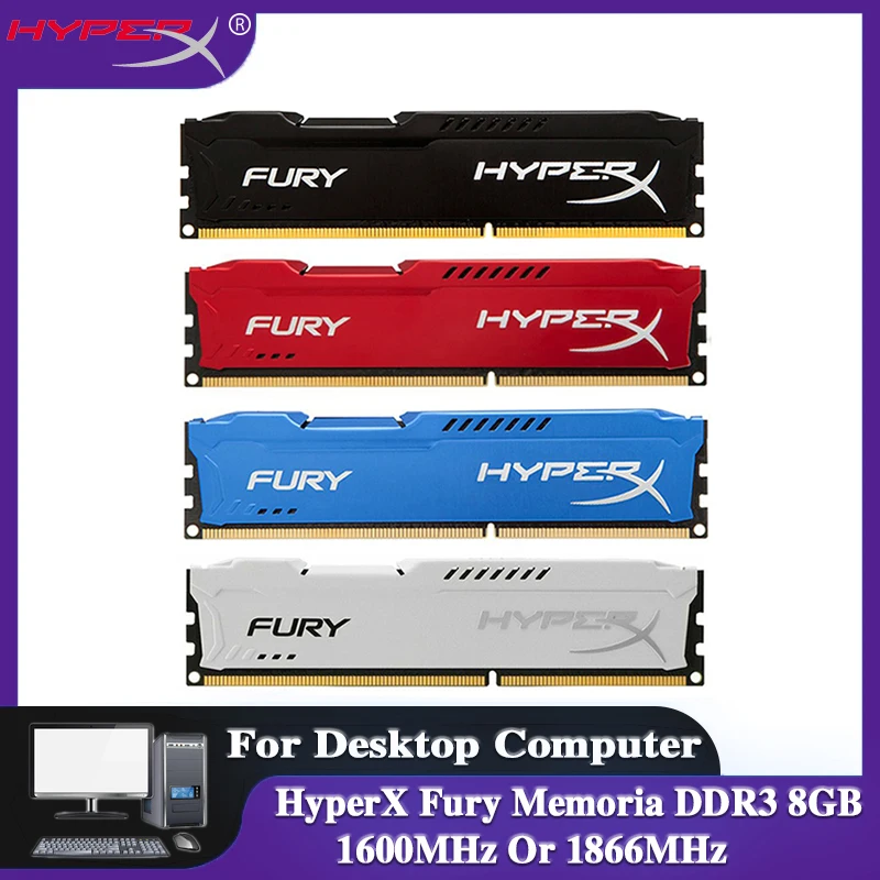 HyperX-Fury-Memoria-DDR3-RAM-8-Go-1866MHz-1600MHz-DIMM-Memory-KampPin-1 ...