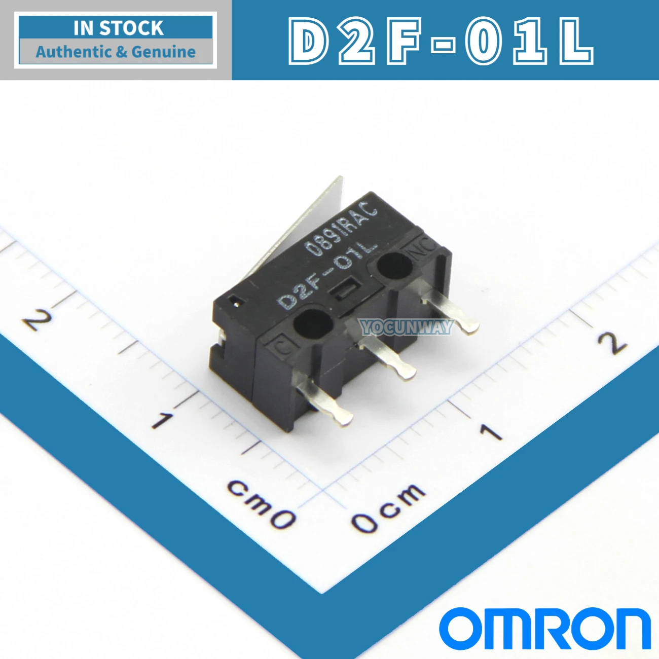 New-Authentic-Original-Japan-OMRON-Micro-Switch-D2F-01L-Grey-Dot-Limit ...