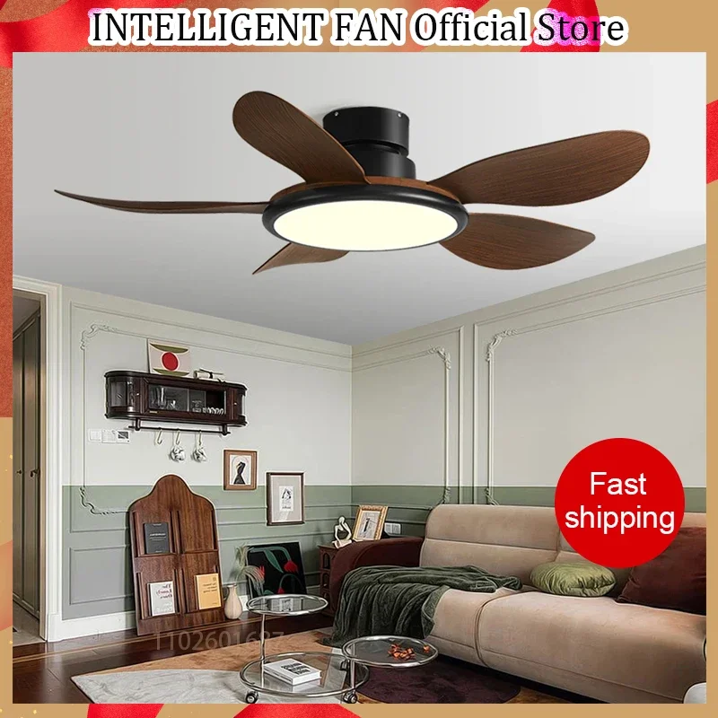 Modern-LED-60W-Low-Floor-DC-Motor-35W-Ceiling-Fans-With-Remote-Control ...