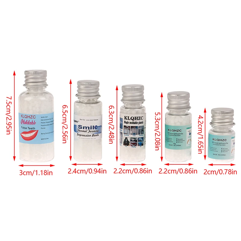 Granulés de réparation dentaire temporaire,5-30ml,colle solide,remplissage de fausses dents ...