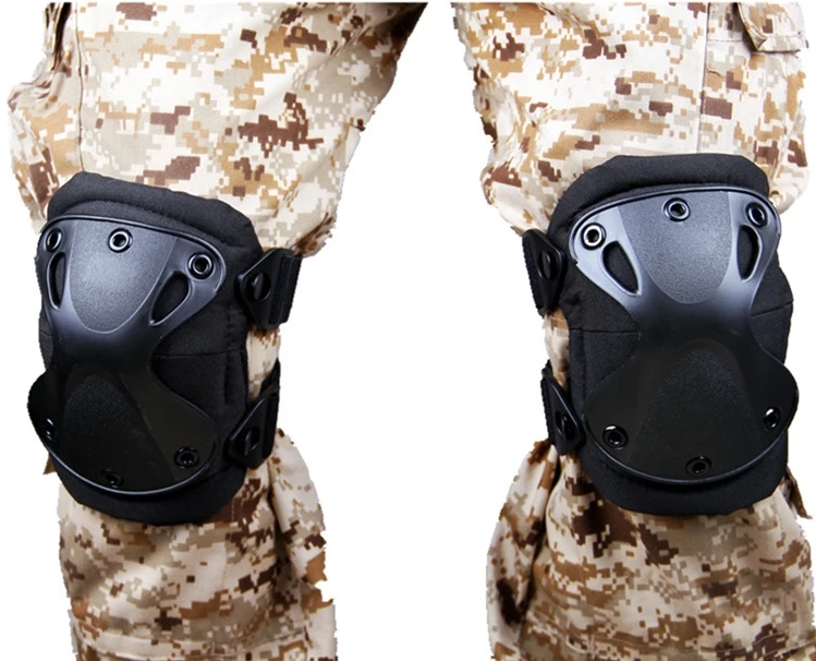 Protège-genou,Genouillère et coudière de protection tactique, pour l ...