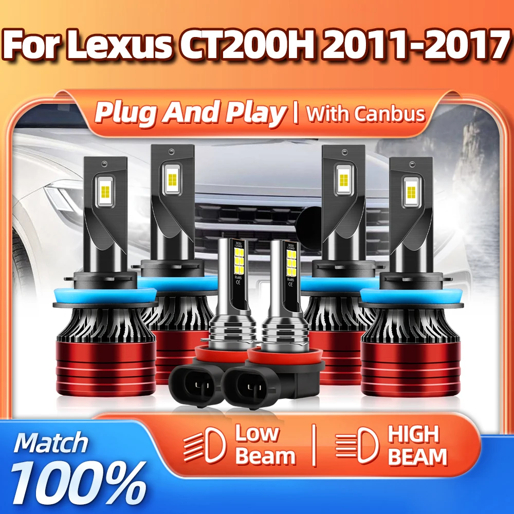 Turbo-LED-Headlight-Bulb-360W-Car-Head-Lamp-With-Fan-60000LM-Super ...